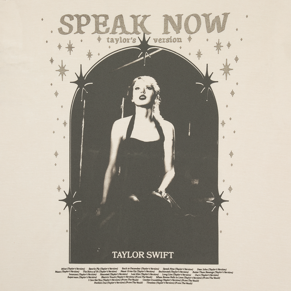 Speak Now (Taylor's Version) Tracklist Taupe T-Shirt – Taylor Swift Official Store