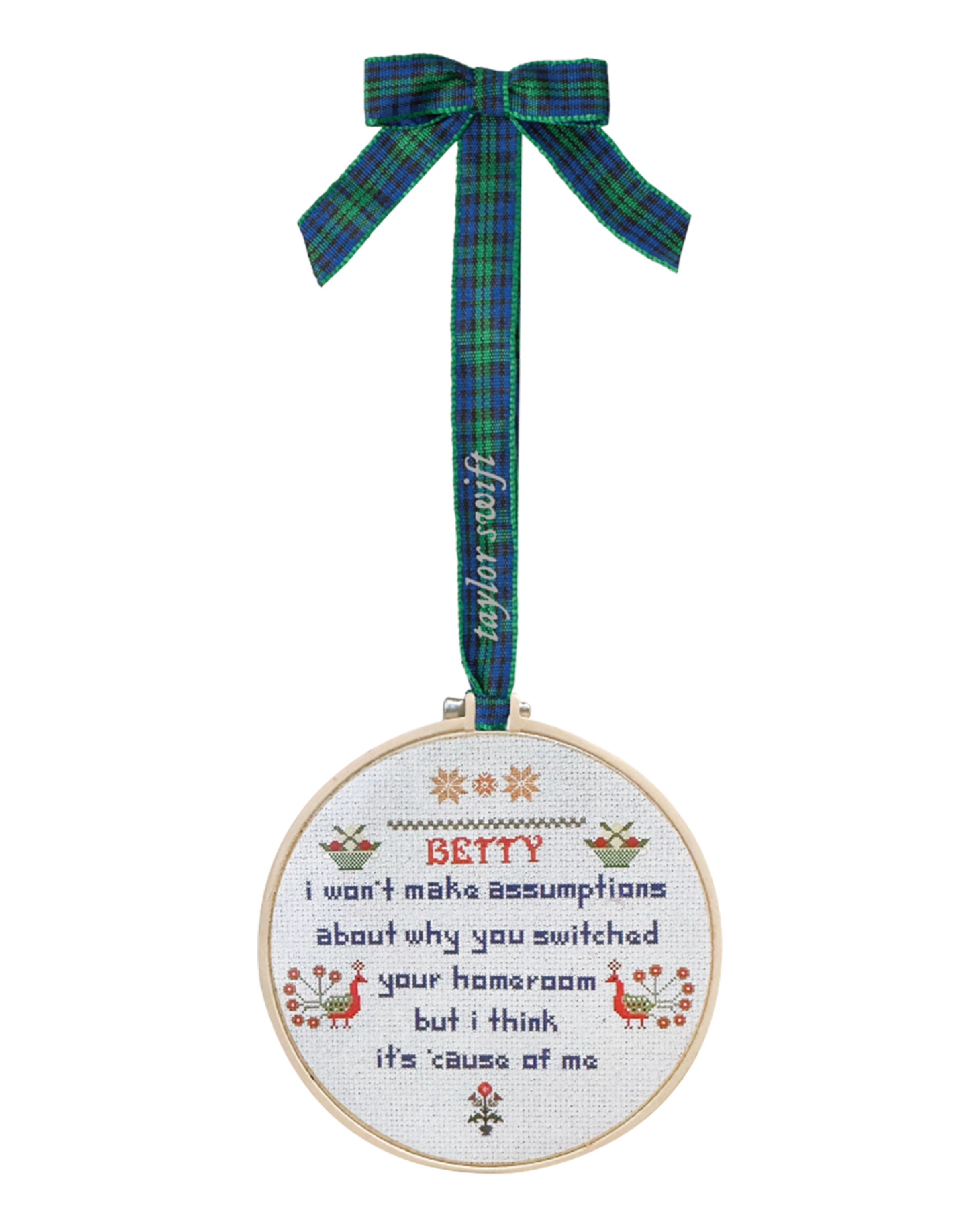 folklore Album Betty Cross Stitch Ornament – Taylor Swift Official Store