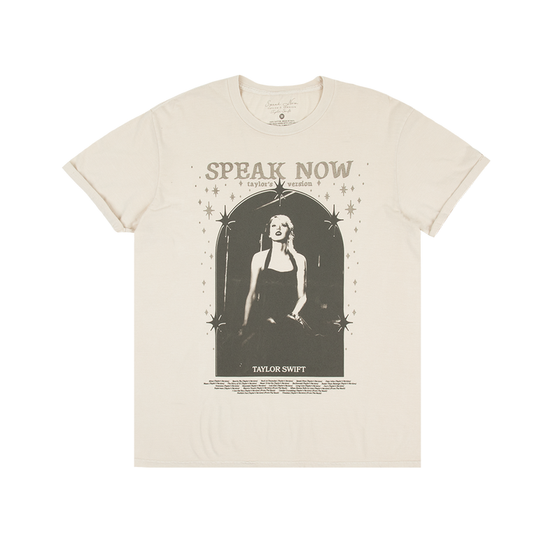 Speak Now (Taylor's Version) Tracklist Taupe T-Shirt - Taylor Swift ...