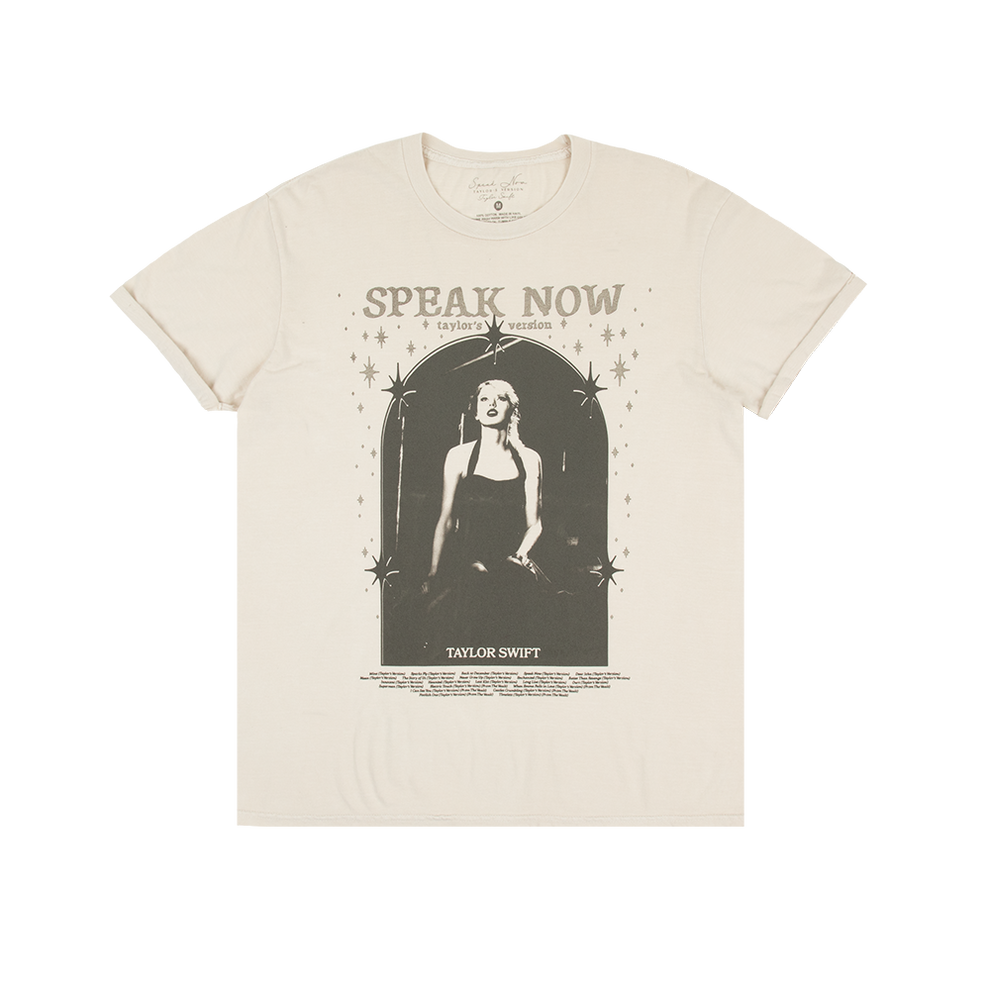 Speak Now (Taylor's Version) Tracklist Taupe T-Shirt – Taylor Swift ...