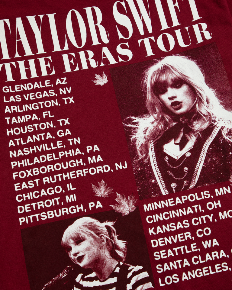 Taylor Swift | The Eras Tour RED (Taylor's Version) Album T-Shirt ...