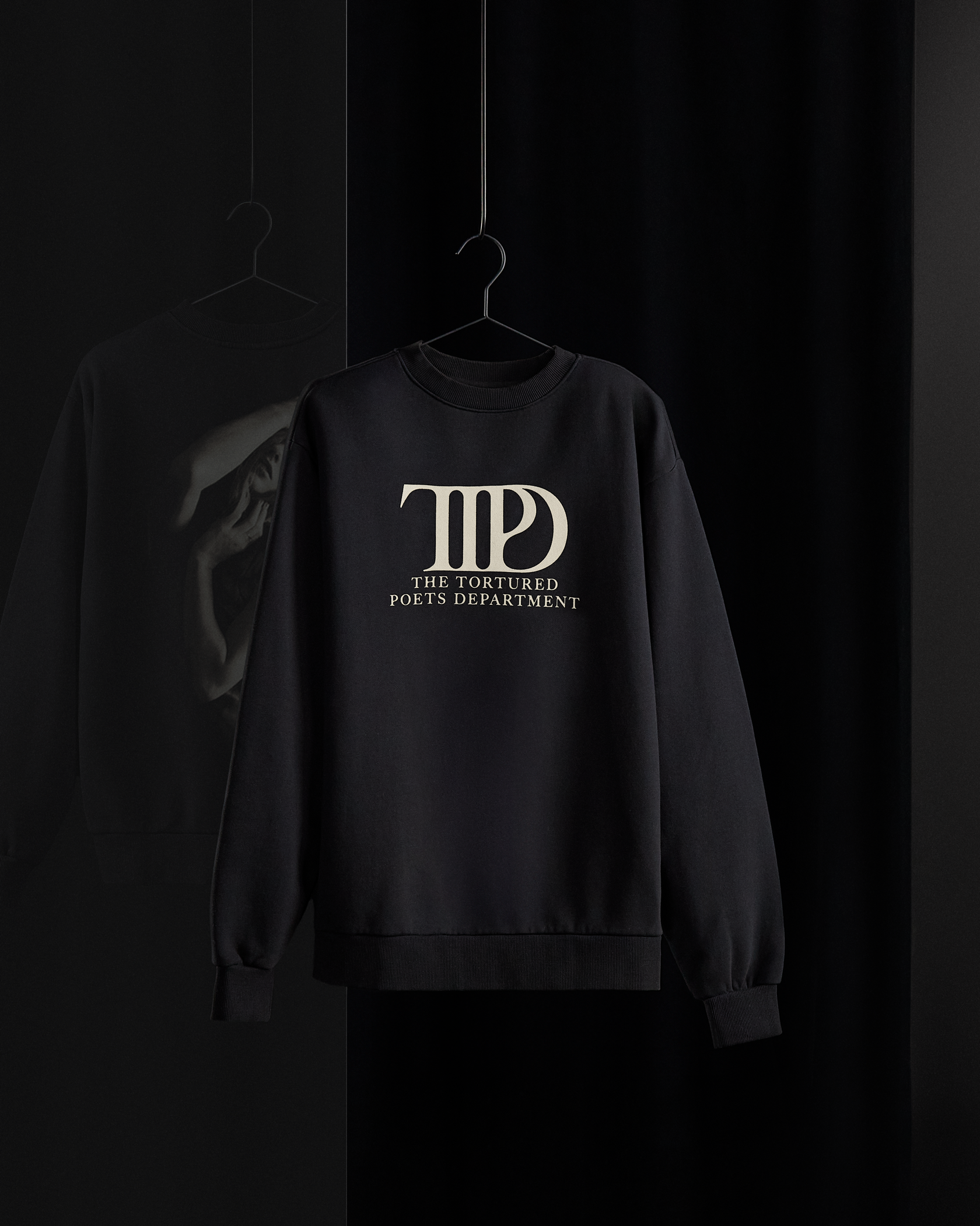 The Tortured Poets Department Black Crewneck – Taylor Swift Official Store