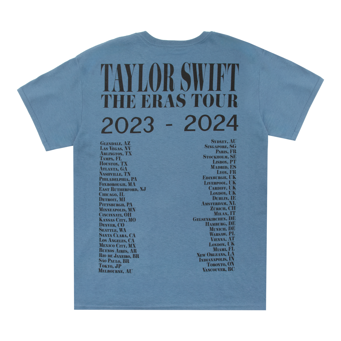 Taylor Swift | The Eras Tour Blue T-Shirt – Taylor Swift Official Store