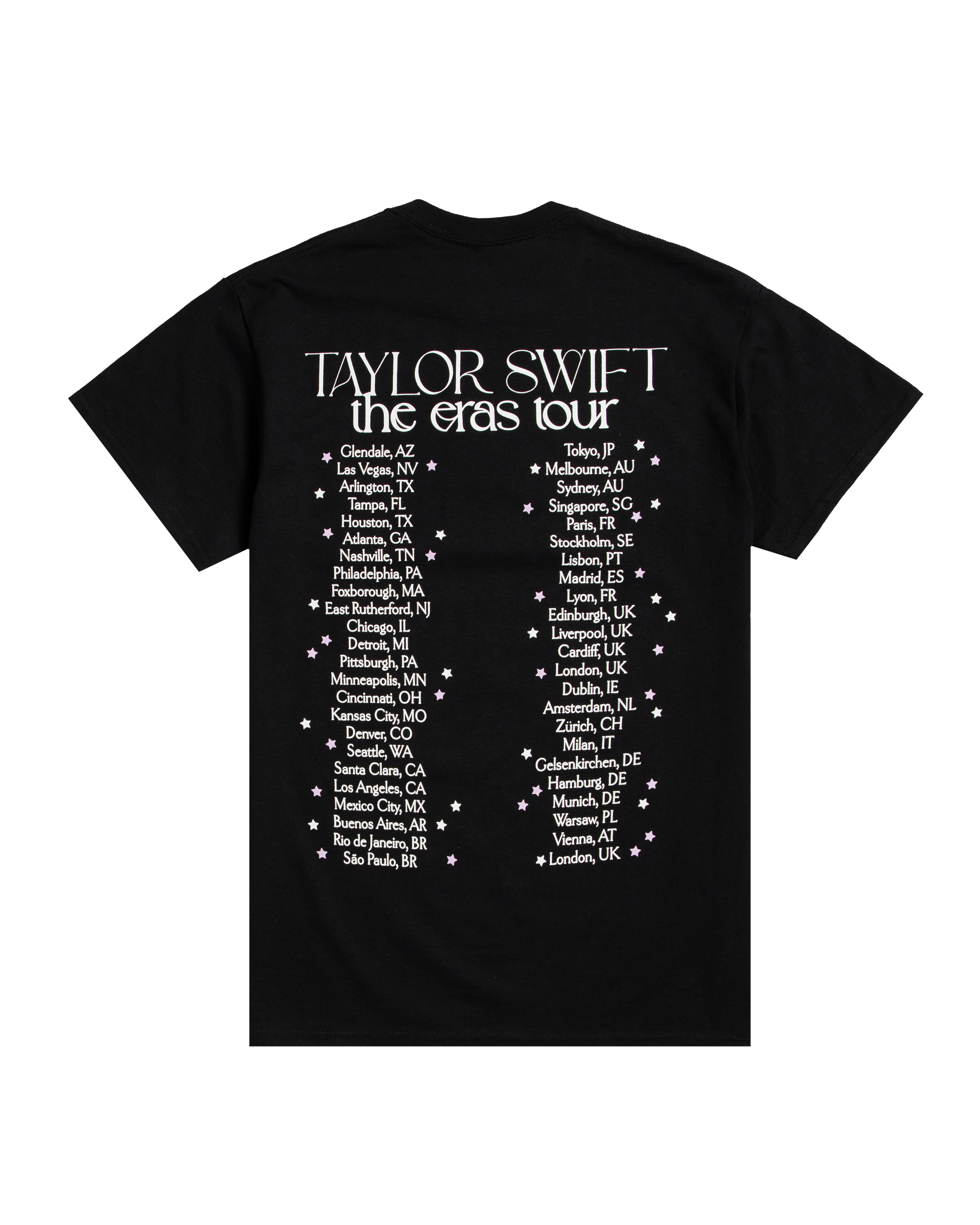 Taylor Swift | The Eras Tour Live Photo Stars T-Shirt – Taylor Swift ...