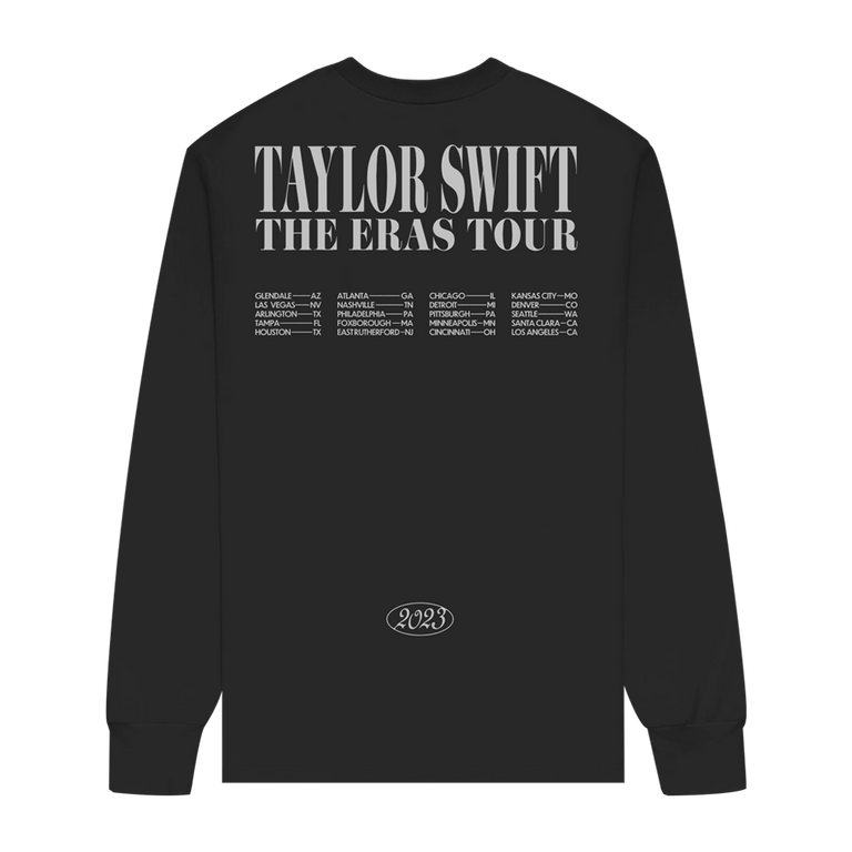 Taylor Swift | The Eras Tour Collage Black Long Sleeve – Taylor Swift ...