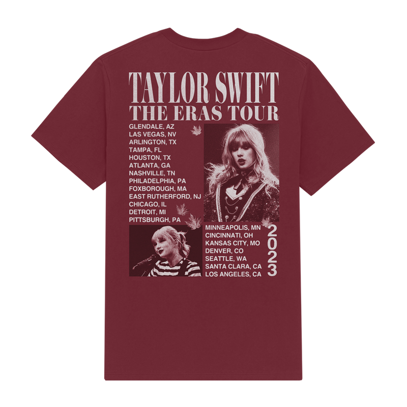 Taylor Swift | The Eras Tour RED (Taylor's Version) Album T-Shirt ...